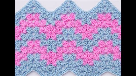 Crochet Stitch Zig Zag Very Easy YouTube
