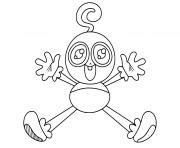 Coloriage Poppy Playtime Huggy Fait Peur JeColorie
