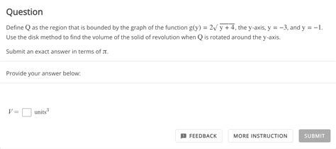 solved define q as the region that is bounded by the graph
