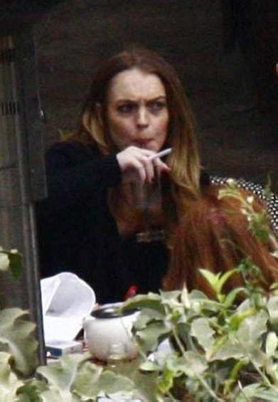 A Photoset Of Lindsay Lohan Smoking Thank Me For It Later