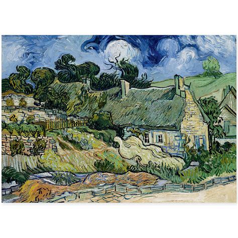 Affiche Vincent Van Gogh Chaumes de Cordeville à Auvers sur Oise