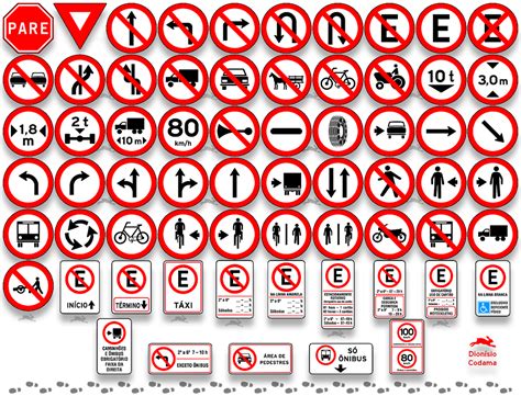 Placas De Transito Para Conhecer E Imprimir