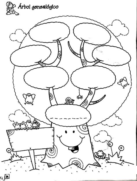 Dibujos De Arbol Genealogico Para Colorear Para Colorear Pintar E