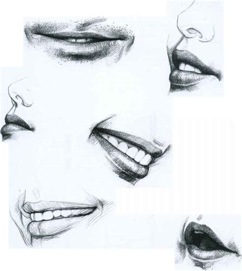 Smiling Mouth Drawing Simple Goimages Zone
