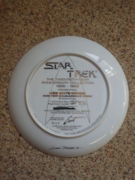 Star Trek Plates Ernst Platinum Rim