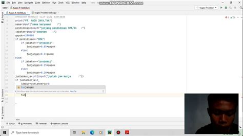 contoh program python menghitung gaji karyawan flowchart imagesee