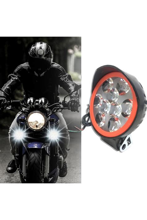 Genel Markalar Motosiklet 9 Ledli Sis Farı Çakar Modlu 1 Adet 12v Led