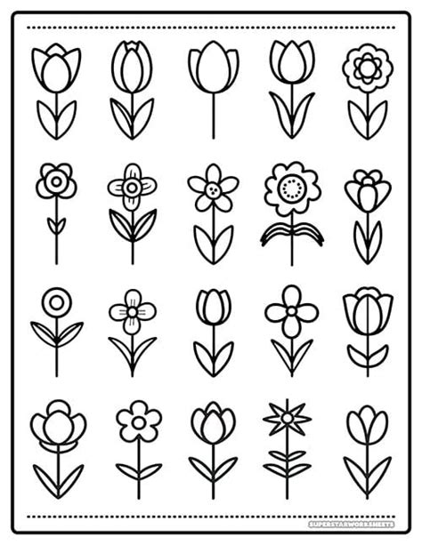 Flower Coloring Pages Superstar Worksheets Worksheets Library