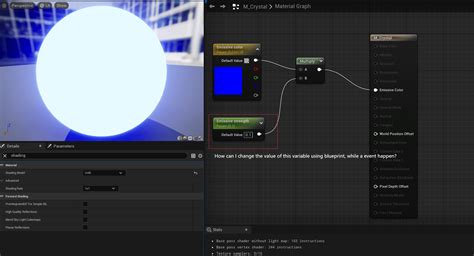 is there any way to control the emissive color intensity with blueprint or any other way r