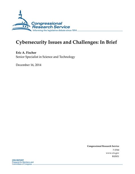 Cybersecurity Issues And Challenges Pdf