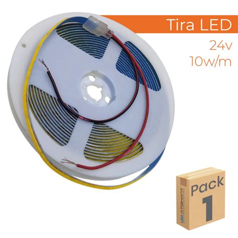 Rollo De 5 Metros De Tira LED De Luz Continua 24V 950LM M 10W M IP20