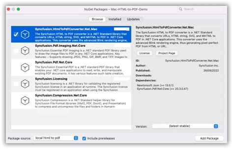 Convert A Html To Pdf File In Mac Syncfusion
