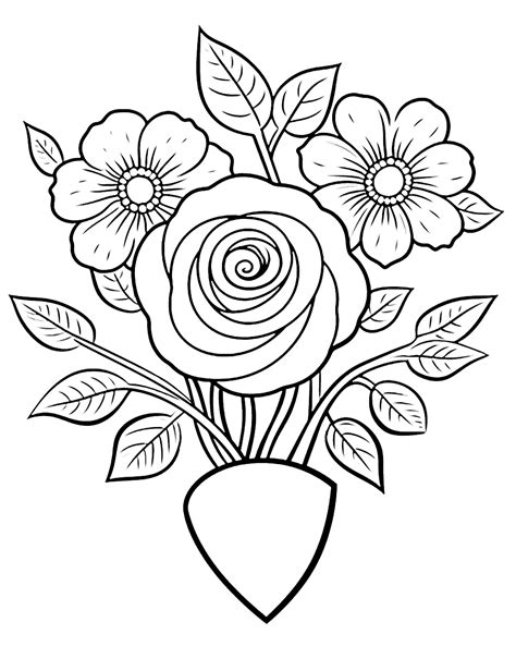 75 Flower Coloring Pages Free Printable Sheets Artofit