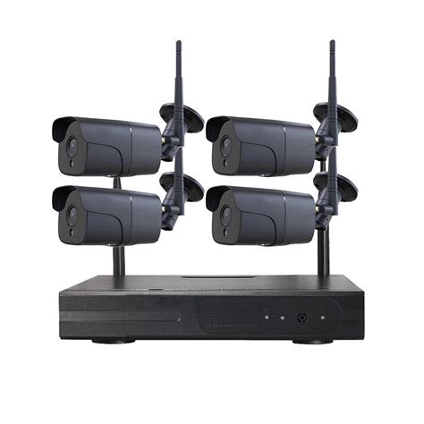 4CH Two Way Audio Talk HD Wireless NVR Kit P2p 1080P Indoor Outdoor IR