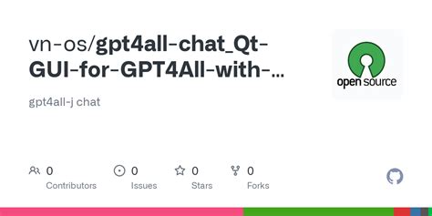 gpt4all chat qt gui for gpt4all with gpt j llm cpp at master · vn os gpt4all chat qt gui for
