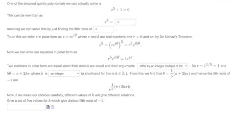solved one of the simplest quintic polynomials we can