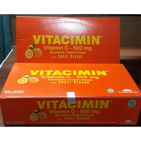 Jual Vitacimin Orange Box Isi Tablet Exp Shopee Indonesia