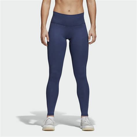 Adidas Damen Glauben Das Hohe Taille Weich Strumpfhose Damen Marineblau