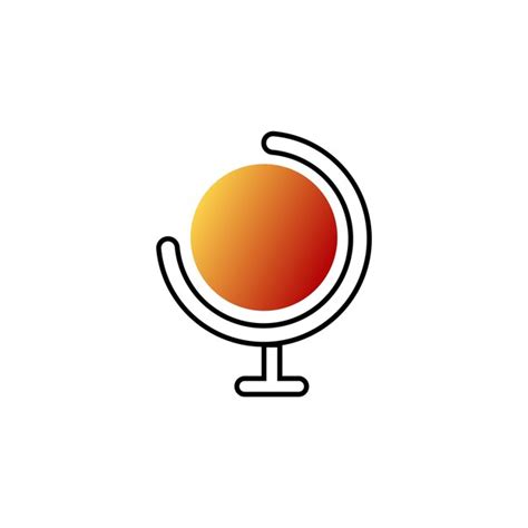 Icono de globo terráqueo Vector Premium