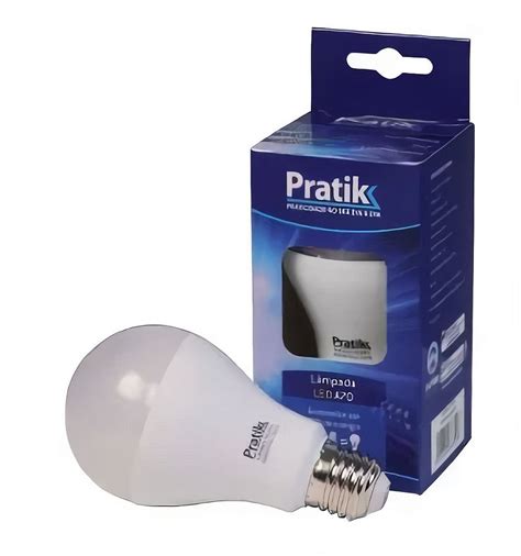 LÂMPADA LED BULBO 9W BRANCA FRIA 6500K PRATIK BIVOLT Guaxucabos
