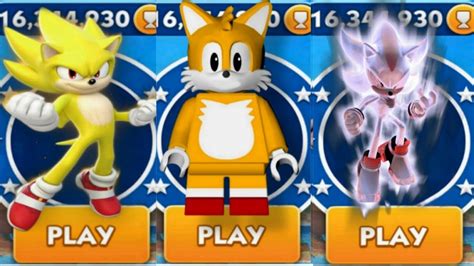 Sonic Dash Sir Super Sonic Vs Lego Amy Vs Pacman Movie Sonic Vs All