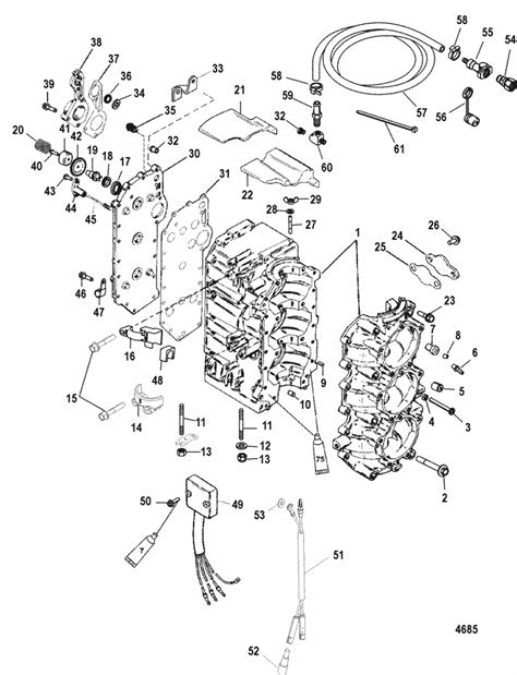 1979 50 Hp Mercury Outboard Parts And Diagram
