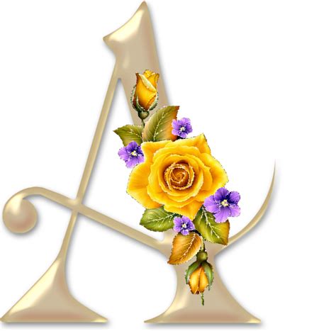 Blindada Por Deus Alfabeto Decorativo Png Rosa Amarela