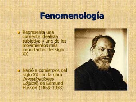 LA FENOMENOLOGÍA de Edmund Husserl 2 YouTube