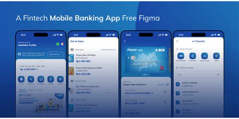 A Fintech Mobile Banking App Free Figma Figma