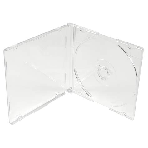 Clear 8cm CD DVD Jewel Cases Retro Style Media