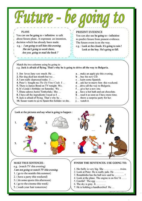 Be Going To Worksheets