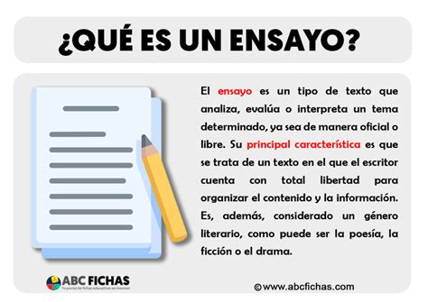 Que es un ensayo Concepto y Definición de Ensayo