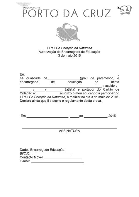 Autorização do encarregado de educação