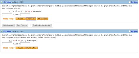 solved use left and right endpoints and the given number of