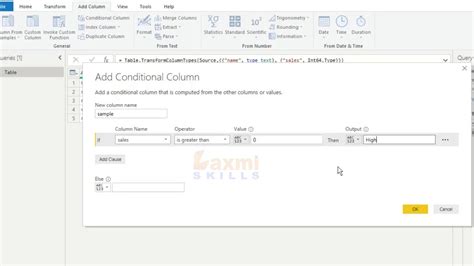 conditional column in power bi using power query youtube