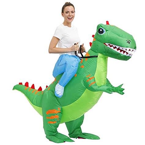 KOOY Inflatable Costume Adult Ride On Dinosaur Costume Halloween