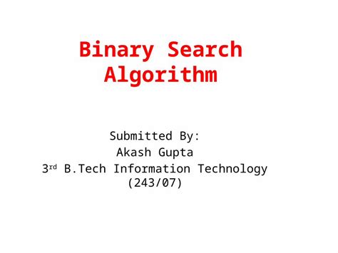 pptx binary search algorithm dokumen tips
