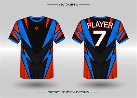 Plantilla de diseño de camiseta deportiva para equipo de fútbol