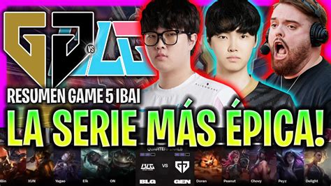 IBAI CASTEA LA SERIE MÁS ÉPICA DE WORLDS GEN vs BLG Game 5 RESUMEN