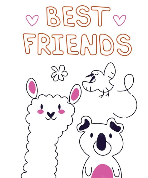 Coloriages Best Friends Forever Bff Imprimer