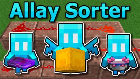 How To Build An Allay Item Sorting System In Minecraft 1 20 YouTube