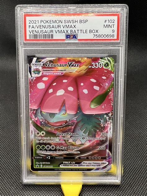 Mavin Venusaur Vmax SWSH102 Black Star Promo Pokemon PSA 9 MINT