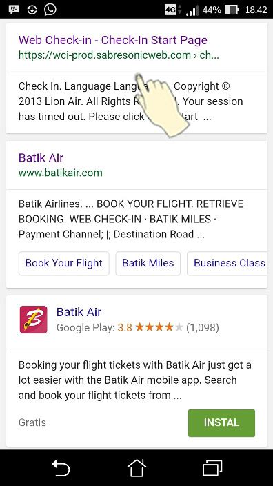 Cara Check In Online Batik Air Pakai Android Dan Komputer Kusnendar