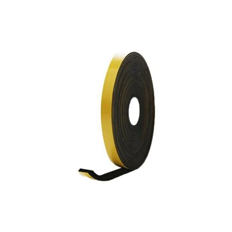 Mousse noire adhésive caoutchouc epdm 15x10mm longueur 10m