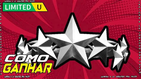 GRÁTIS AGORA ESSE ITEM Limited UGC Coroa de Estrelas de Prata ROBLOX