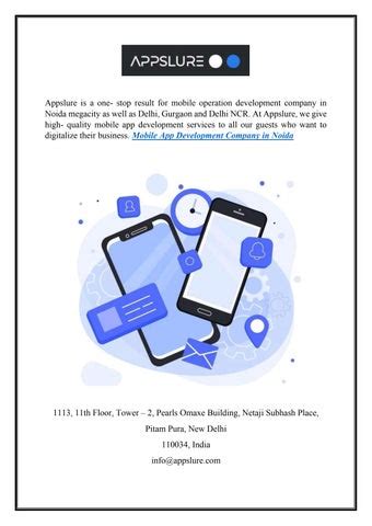 Top Mobile App Development Company In Noida Appslure By Appslure