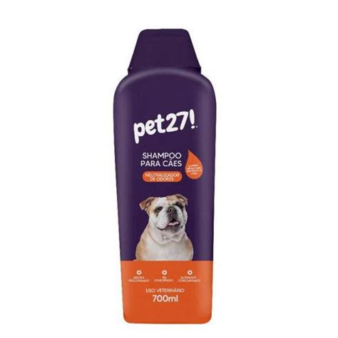 Shampoo cães e gatos Pet27 Neutralizador de odores 700ml SHAMPOOS