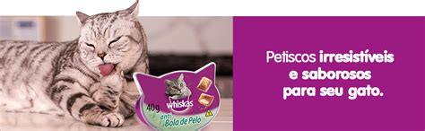 Whiskas Temptations Petisco Anti Bola De Pelo Para Gatos Adultos