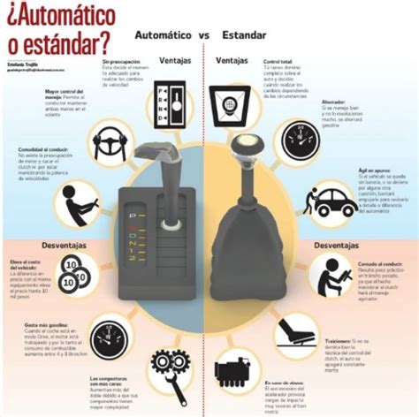 Que conviene más carro automático o estándar te decimos cinco