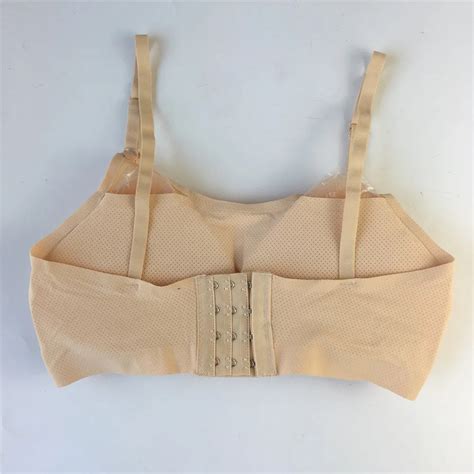 800g C Cup Boob With Bra Realistic Soft Fake Silicone Breast Form For Shemale Drag Queen